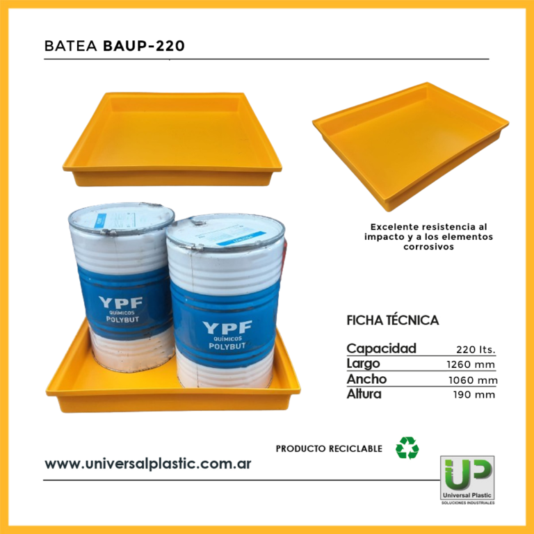 Bateas antiderrame | Universal Plastic