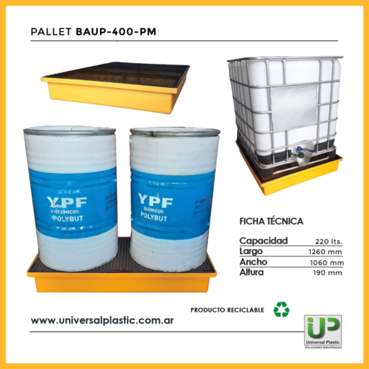 Bateas antiderrame | Universal Plastic