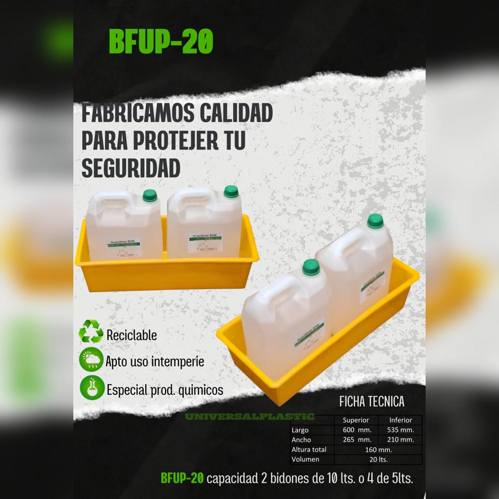 Bateas de contención MODELOS BFUP | Universal Plastic