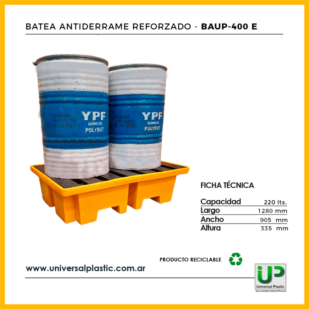 Bateas antiderrame | Universal Plastic